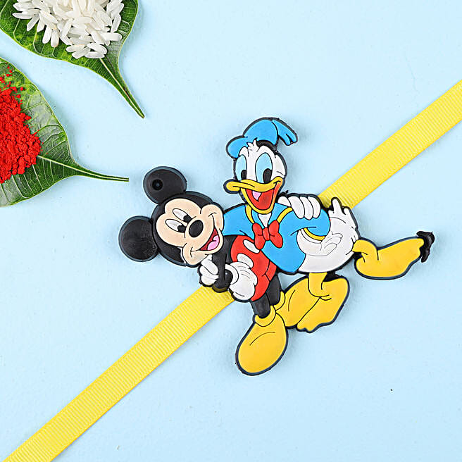 Mickey Mouse and Donald Duck Kids Rakhi uae | Gift Mickey Mouse and ...