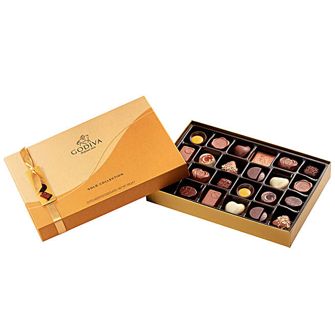 Godiva Gold Rigid Chocolate Box 24 Pcs uae | Gift Godiva Gold Rigid ...
