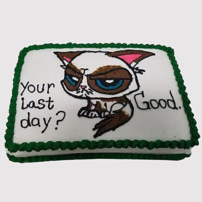 Sad Cat Farewell Cake uae | Gift Sad Cat Farewell Cake- FNP