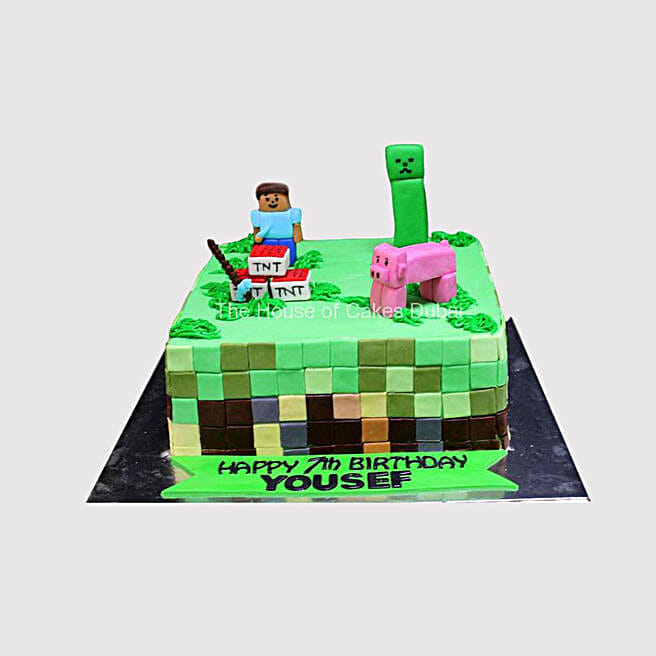 Minecraft Character Steve Cake uae | Gift Minecraft Character Steve ...