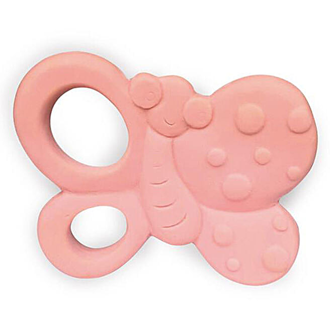 Natural Rubber Butterfly Teether 10cm uae | Gift Natural Rubber ...