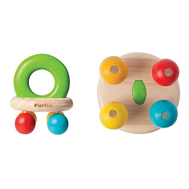 Wooden Bell Rattle uae | Gift Wooden Bell Rattle- FNP