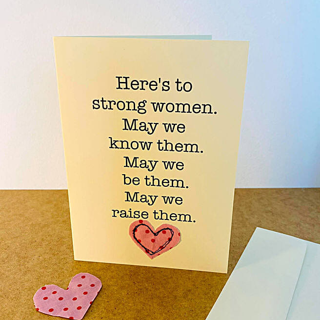 Strong Woman Greeting Card uae | Gift Strong Woman Greeting Card- FNP