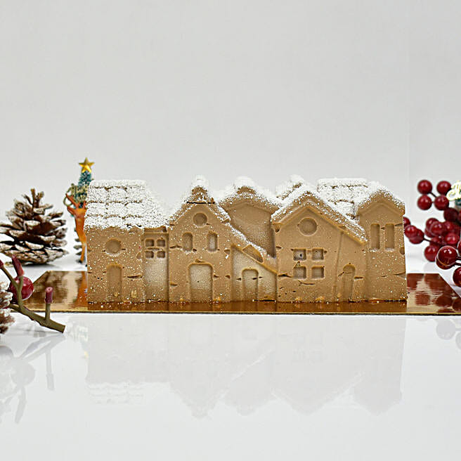 Christmas Winter House Cake uae | Gift Christmas Winter House Cake- FNP