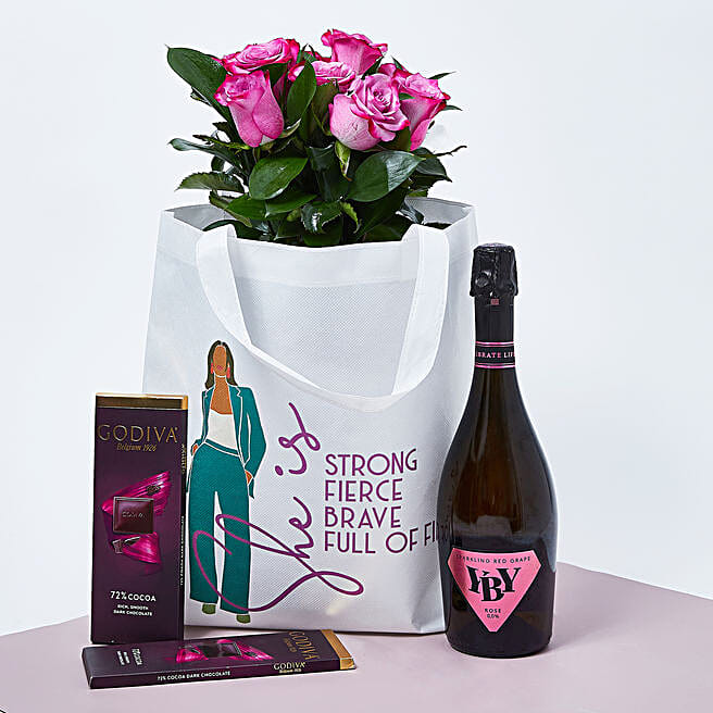 She is Strong Gift Bag uae | Gift She is Strong Gift Bag- FNP