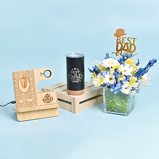 Best Dad Ever Flower Combo uae | Gift Best Dad Ever Flower Combo- FNP