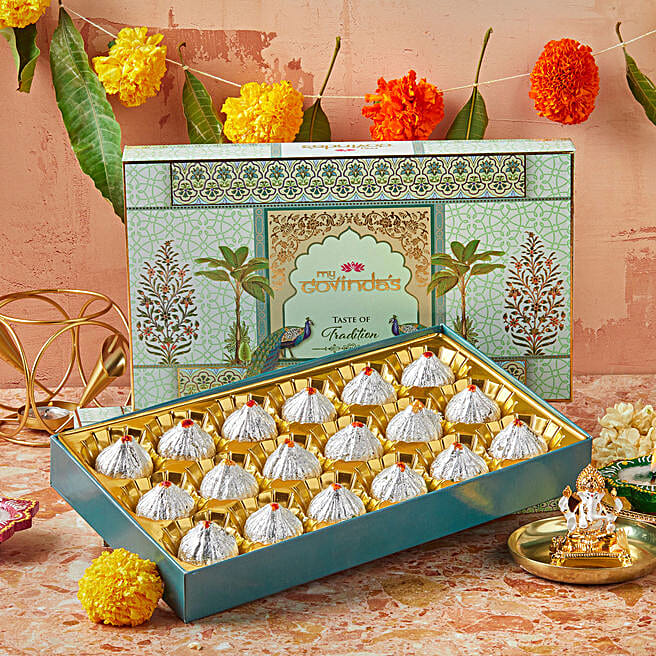 Ganesh Chaturthi Silver Modak 18 Pcs uae | Gift Ganesh Chaturthi Silver ...