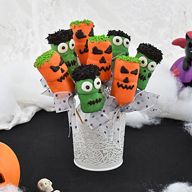 Marshmallow Monster Arrangement uae | Gift Marshmallow Monster ...