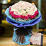 Splendid Roses Bouquet And Mirzam chocolate Combo uae | Gift Splendid Roses Bouquet And Mirzam ...