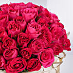 50 Dark Pink Roses Bouquet uae | Gift 50 Dark Pink Roses Bouquet- FNP