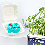 Pot Dad Plant and Cake Combo uae | Gift Pot Dad Plant and Cake Combo- FNP