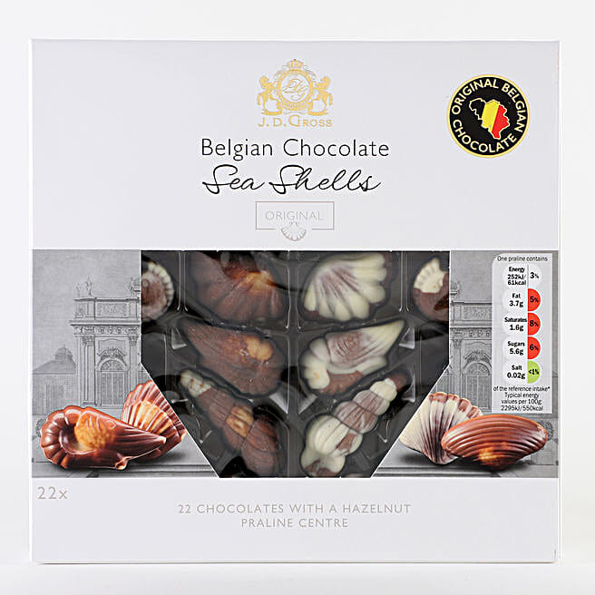 Belgium Chocolate Sea Shells uk | Gift Belgium Chocolate Sea Shells- FNP
