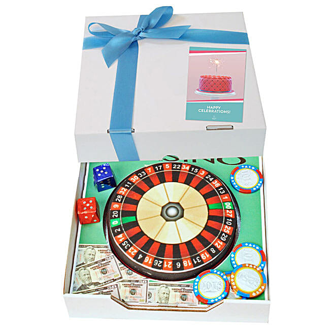 Roulette Gift Cake uk | Gift Roulette Gift Cake- FNP