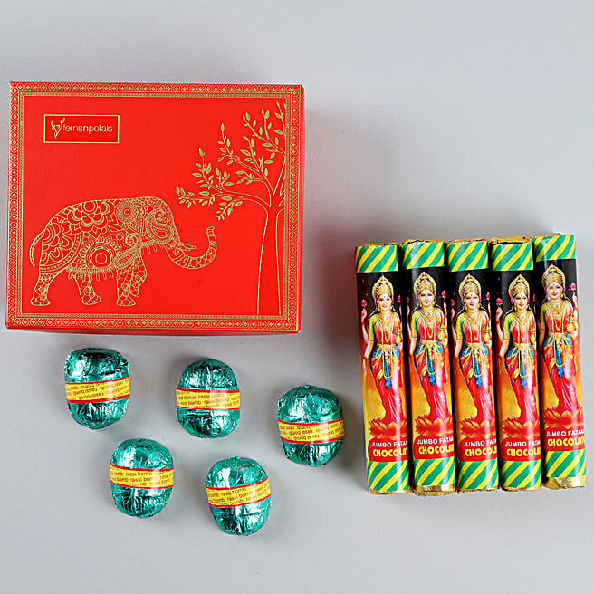 Jumbo & Rassi Bomb Shaped Diwali Chocolate Box uk | Gift Jumbo & Rassi ...