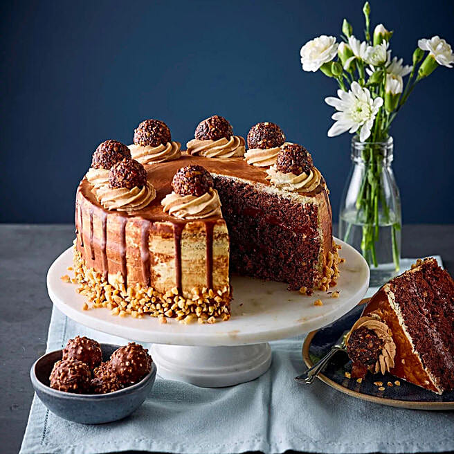 Chocolate & Hazelnut Gateau Cake uk | Gift Chocolate & Hazelnut Gateau ...