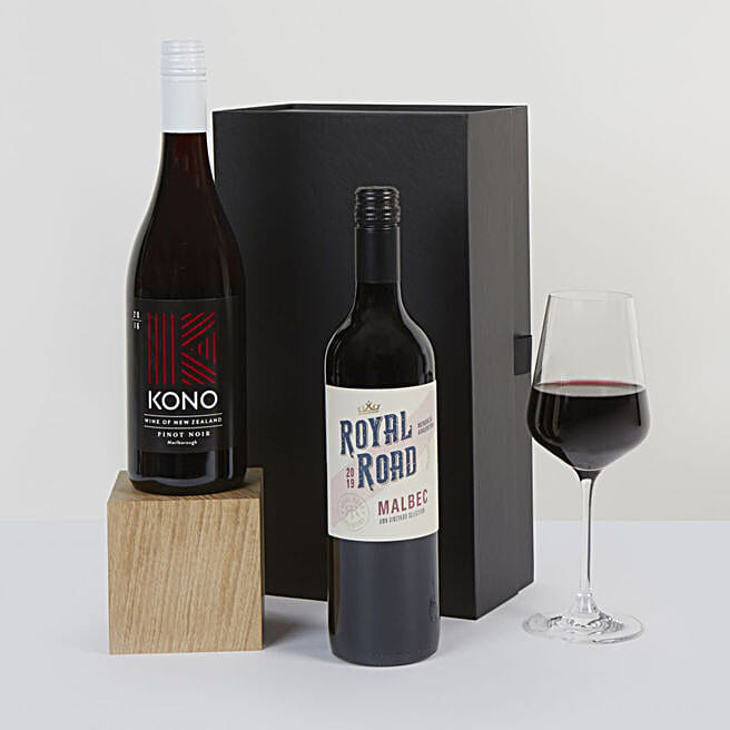 Duo Red Wine Box uk | Gift Duo Red Wine Box- FNP