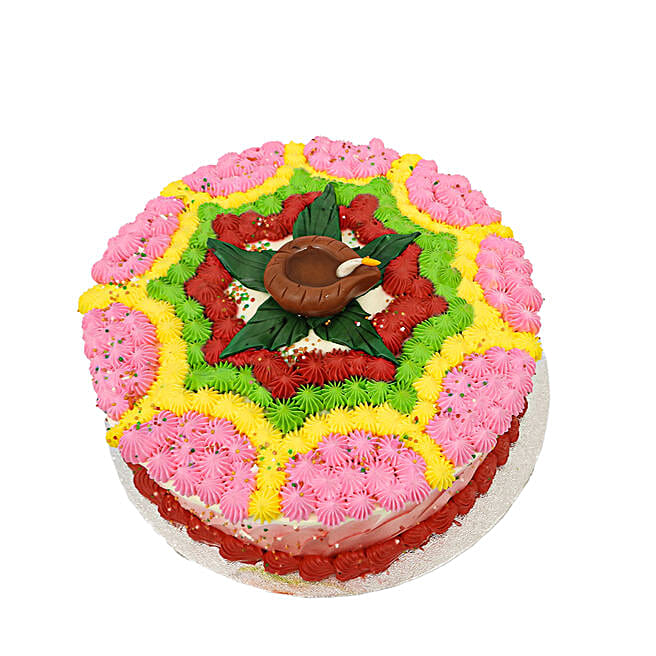 Rangoli Design Cake uk | Gift Rangoli Design Cake- FNP