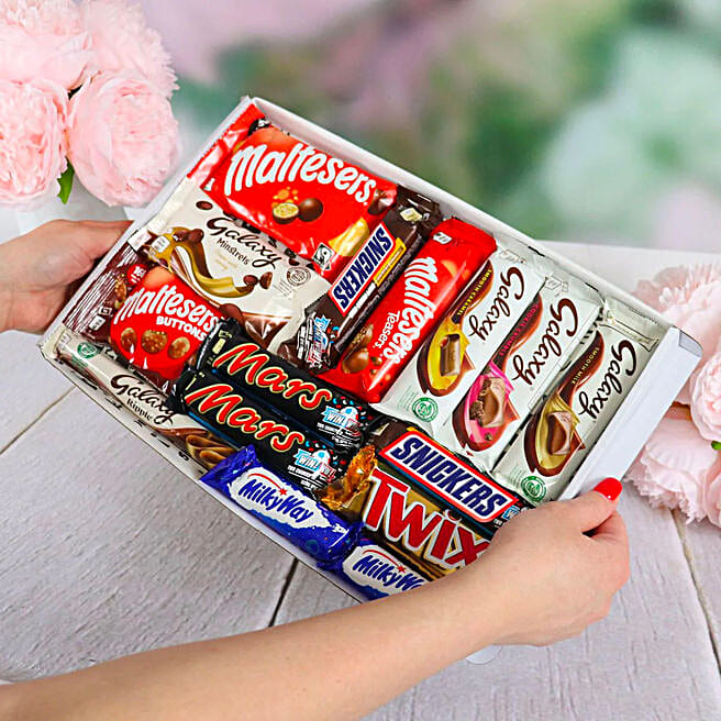 Mars & Galaxy Chocolate Letterbox Gift Hamper uk | Gift Mars & Galaxy ...