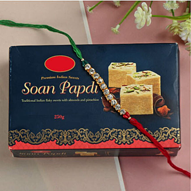 Rakhi and Soan papdi usa | Gift Rakhi and Soan papdi- FNP