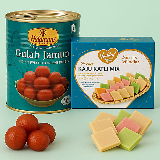 Gulab Jamun N Kaju Barfi usa | Gift Gulab Jamun N Kaju Barfi- FNP