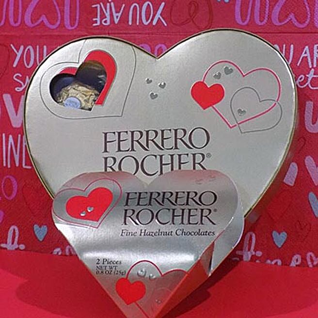 Heart Shaped Ferrero Pack usa | Gift Heart Shaped Ferrero Pack- FNP