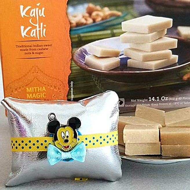 Mickey Mouse Kaju Katli Combo usa | Gift Mickey Mouse Kaju Katli Combo- FNP
