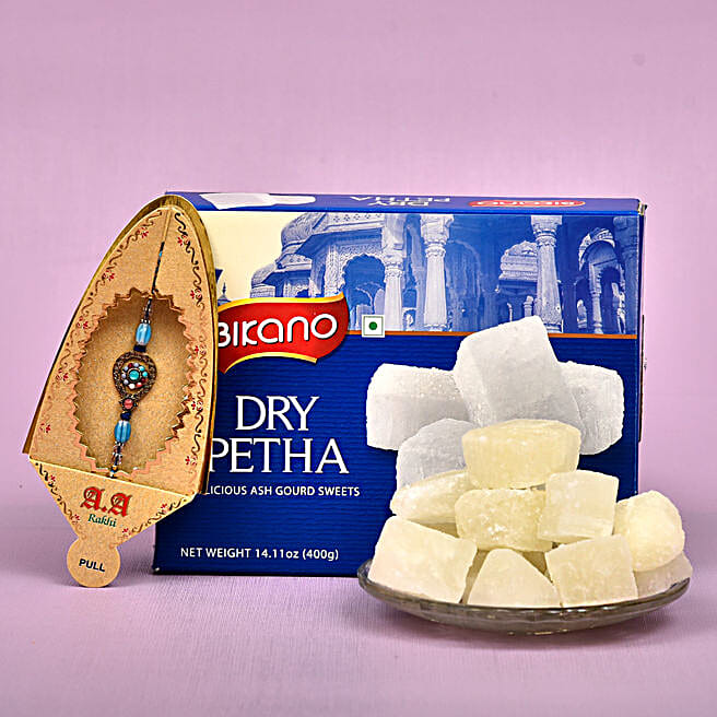 Dry Petha And Single Rakhi Combo usa | Gift Dry Petha And Single Rakhi ...