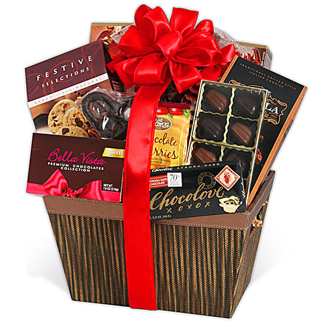 Assorted Gourmet Chocolates Basket usa | Gift Assorted Gourmet ...