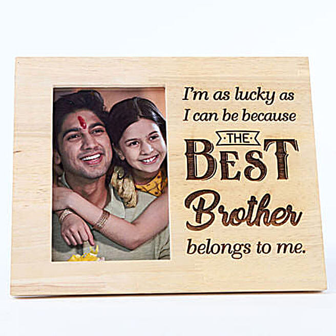 Personalised Wooden Frame My Best Brother usa | Gift Personalised ...