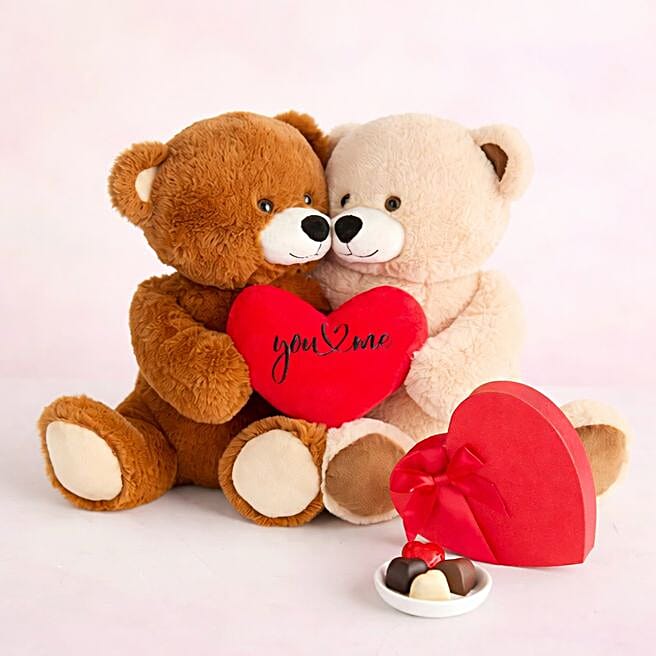 Honey Teddy Bear Pair usa | Gift Honey Teddy Bear Pair- FNP