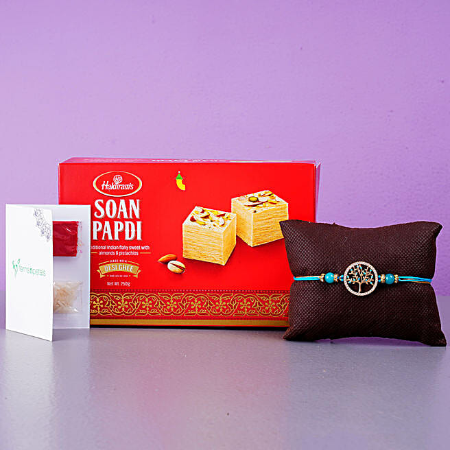 Tree Of Life Rakhi And Soan Papdi usa | Gift Tree Of Life Rakhi And ...