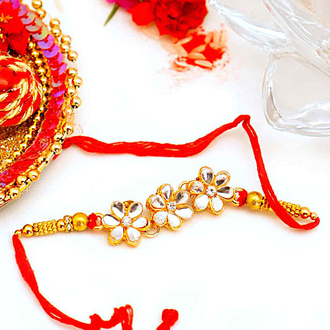 Floral Design Rakhi usa | Gift Floral Design Rakhi- FNP