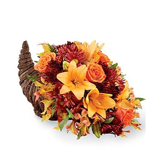 Festive Thanksgiving Cornucopia Bunch usa | Gift Festive Thanksgiving ...