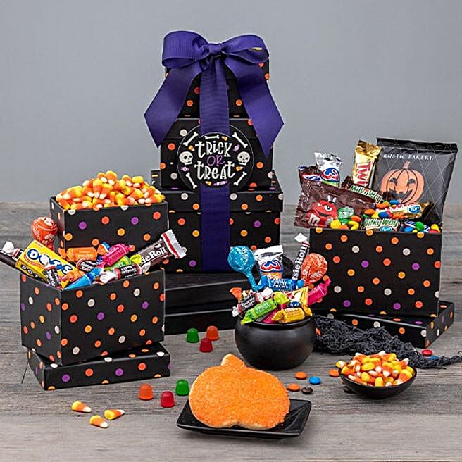 Halloween Candy Stash Tower usa | Gift Halloween Candy Stash Tower- FNP