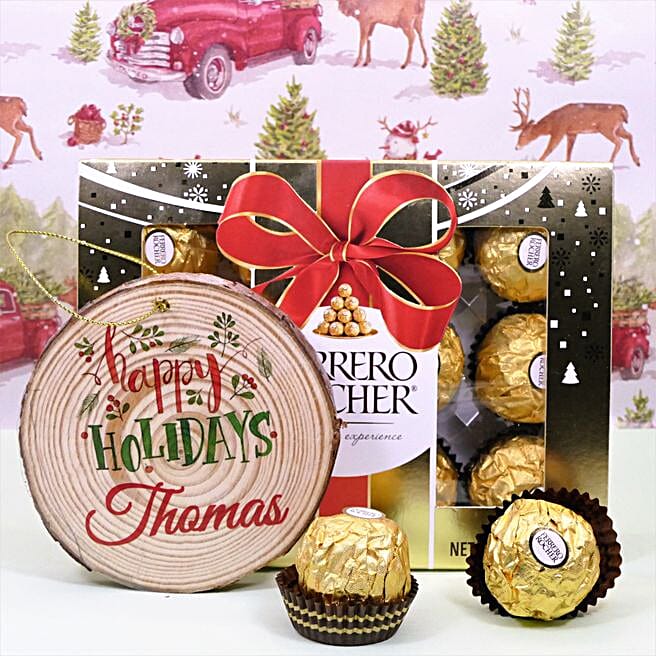 Ferrero Rocher And Personalised Christmas Ornament usa | Gift Ferrero ...