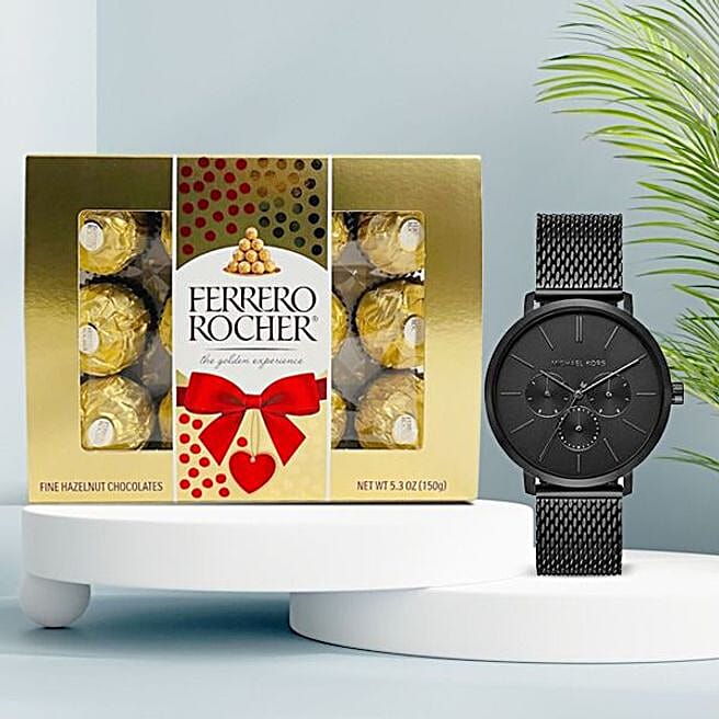 Michael Kors Mens Watch And Ferrero Rocher usa | Gift Michael Kors Mens ...