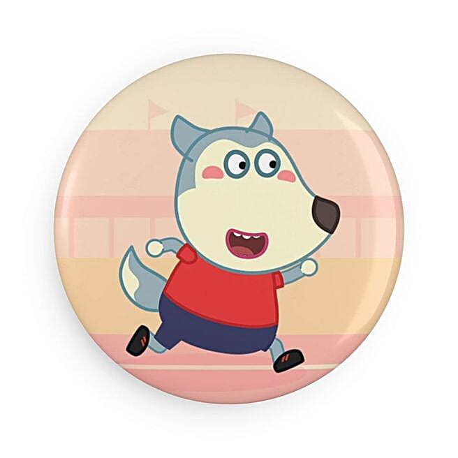 Running Wolfoo Round Magnet usa | Gift Running Wolfoo Round Magnet- FNP