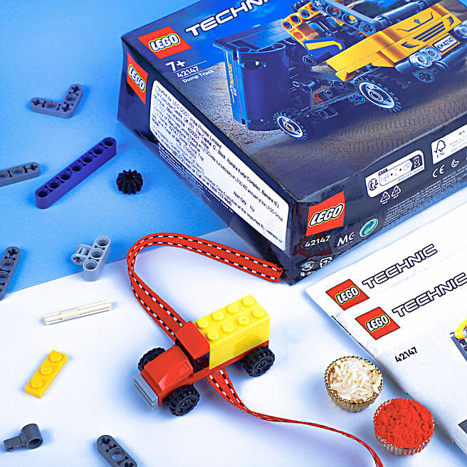 Colourful Truck Lego Rakhi & Bump Truck Lego Kit usa | Gift Colourful ...