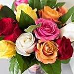 Luxury One Dozen Rainbow Roses Bouquet usa | Gift Luxury One Dozen ...