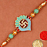 Blue Swastika Rakhi And Lindt Chocolate usa | Gift Blue Swastika Rakhi ...