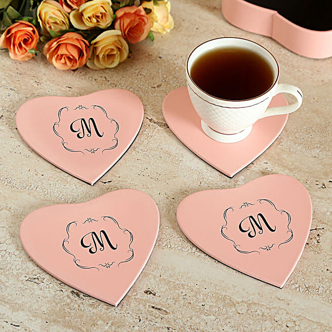 Personalised Cute Love Coaster Set of 4 vietnam | Gift Personalised ...